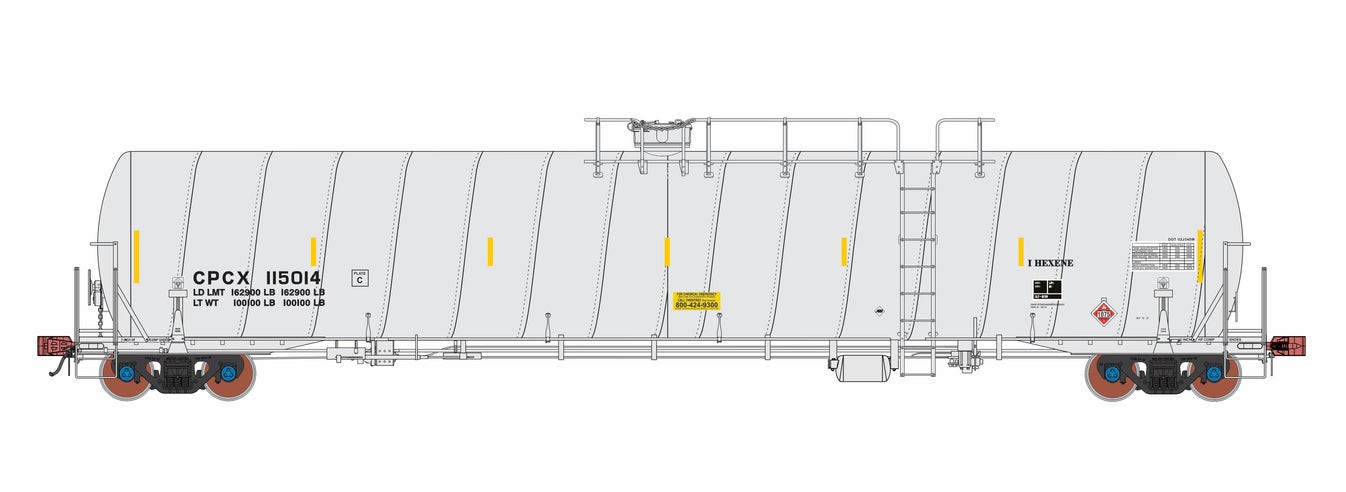 CPCX Toxic Chemical Spiral Tank I-Hexene. Cream. Version 2 – Roka Models