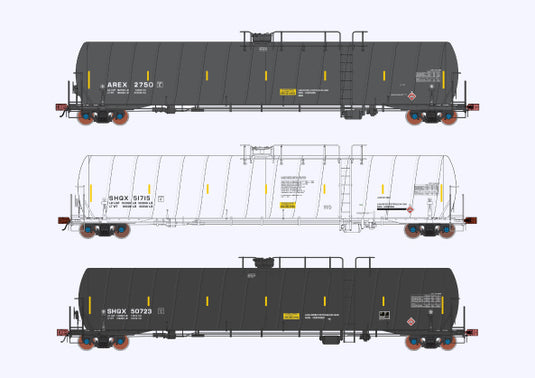 CPCX Toxic Chemical Spiral Tank Car Butadienes Stabalized Non-Orodized ...