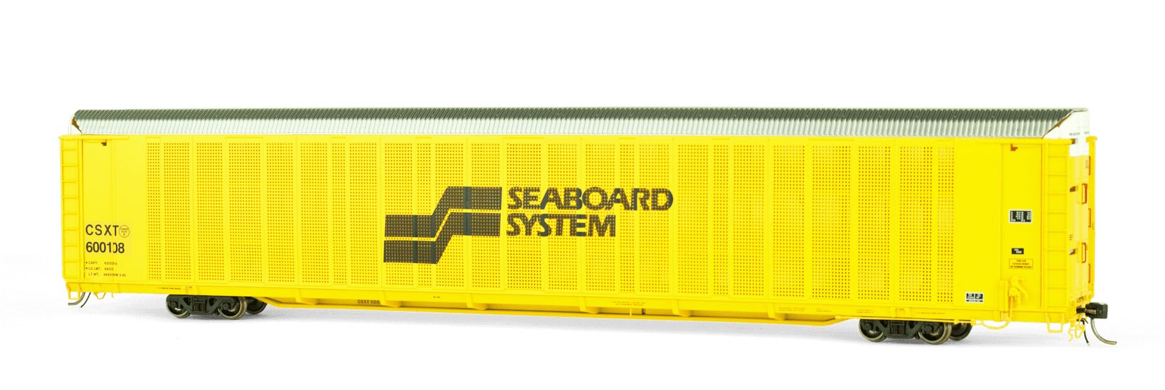 CSXT PATCH #600108 SAFE-PAK, TRI-LEVEL, HIGH ROOF, CLAM SHELL END DOOR – Roka Models